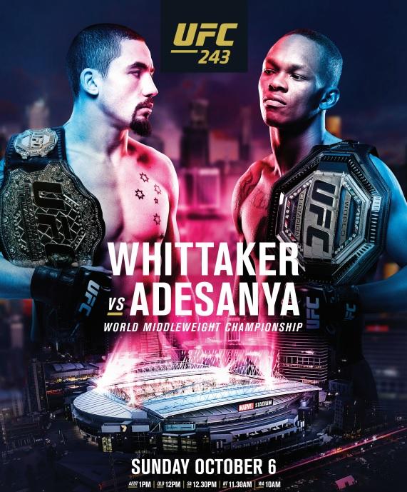 UFC 243: Whittaker vs. Adesanya - ゴング格闘技