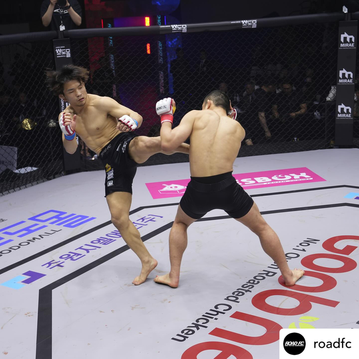 【ROAD FC】原口伸がROAD FC初参戦でフェザー級王者パク・ヘジンに完勝、黒井海成がキム・ヒョンウに一本負け、関野大成が代役クォン・アソルにTKO勝ち - ゴング格闘技